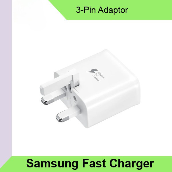 Samsung Charger Adaptive Fast Charging Wall Plug 3-pin EP-TA20UBE ...