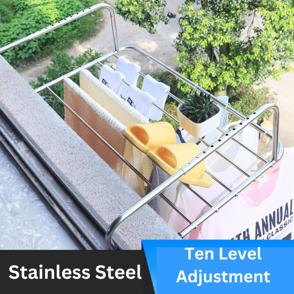 Stainless Steel Laundry Drying Rack Retractable Clothes Hanging Rack ...