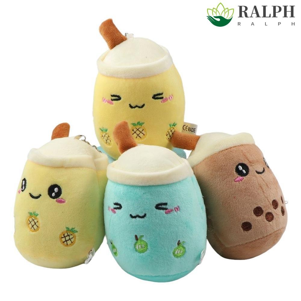 RALPH Bubble Tea Keychain, Plush Doll Stuffed Boba Milk Tea Keyring ...