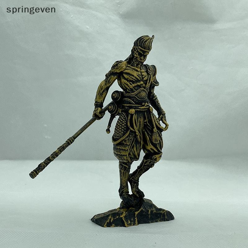 [springeven] Copper Monkey Statue 3D Sun Wukong Game Figure Copper ...