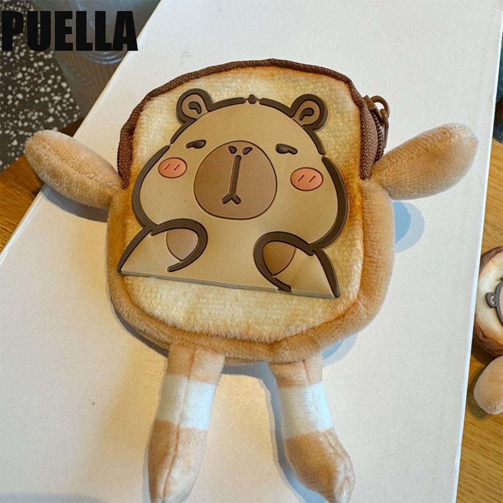 PUELLA Capybara Plush Wallet, Cartoon Animal Acting Cute Capybara Plush ...