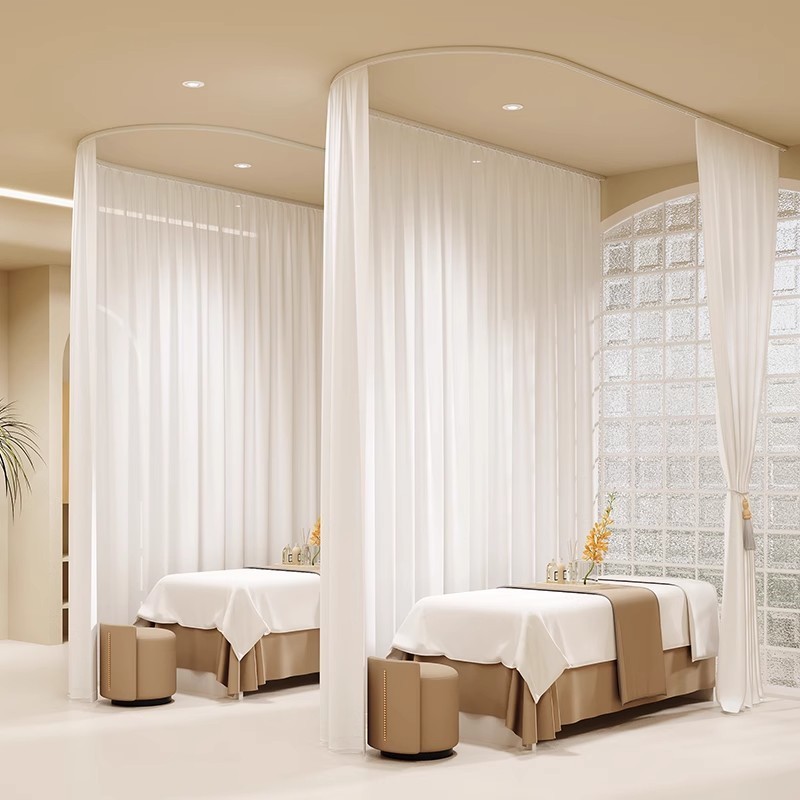 Track Blockout Curtains half curtain for living room Partition Curtains ...
