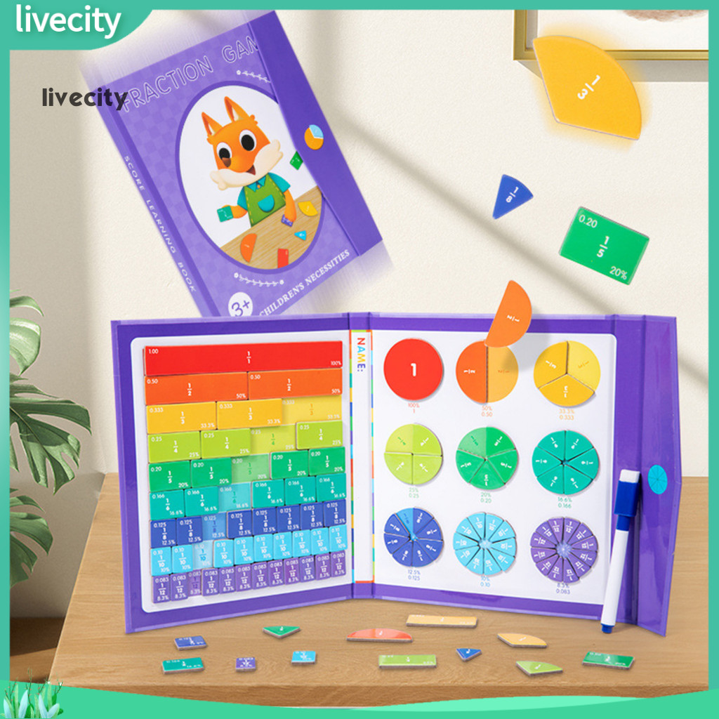 livecity| Fraction Recognition Aid Fraction Learning Aid Colorful ...