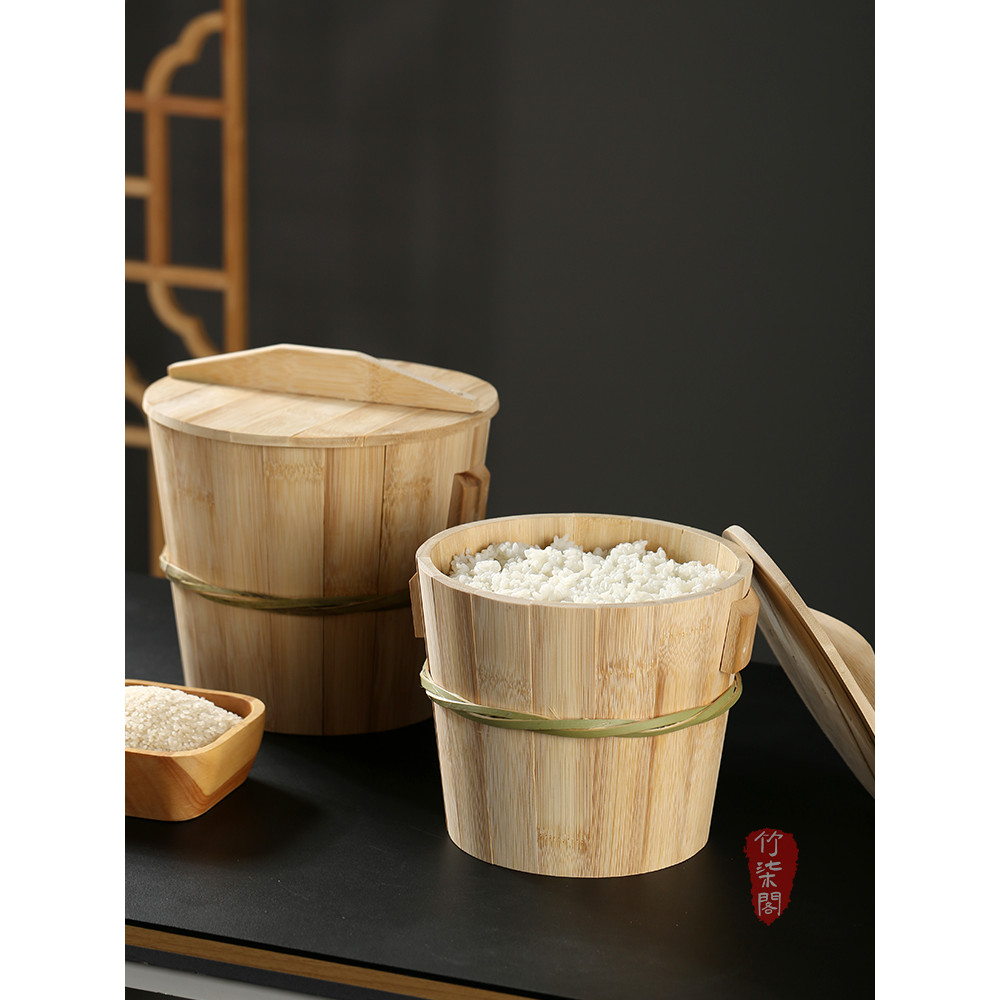 Pure Handmade Traditional Bamboo Woven Bamboo Root Bamboo Bucket ...