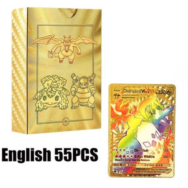 vanguard pokemon tcg Pokémon Card Rainbow Gold Card PTCG English Flash ...