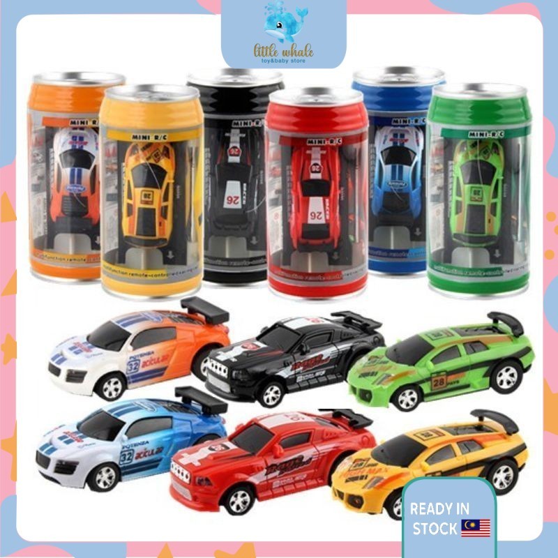 1681 Portable Creative Coke Can Mini RC Racing Car with Light Effect ...