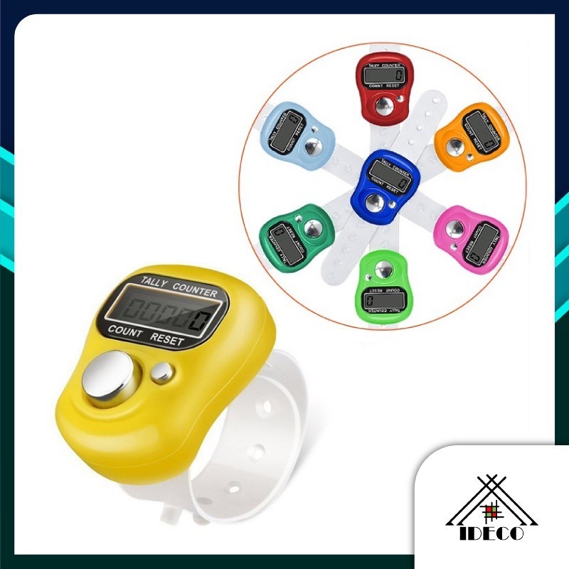 iDECO Tasbih Finger Counter Digit LCD Display Finger Ring Hand ...