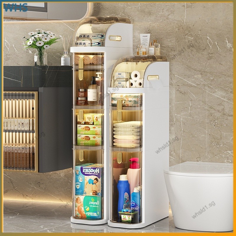 Bathroom crevice storage cabinet drawer household toilet crevice ...