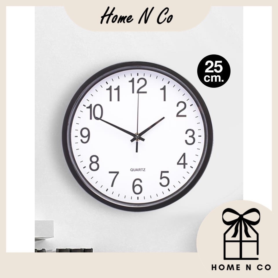 Home N Co Wall Clock IKEA Style Home Decor 25cm Clock 10 Inci Jam ...