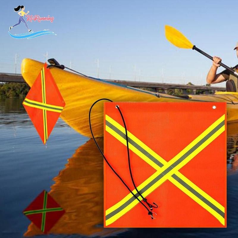 [Whweight] Warning Flag Reflective Flag Kayak Flag Warning Sign for ...
