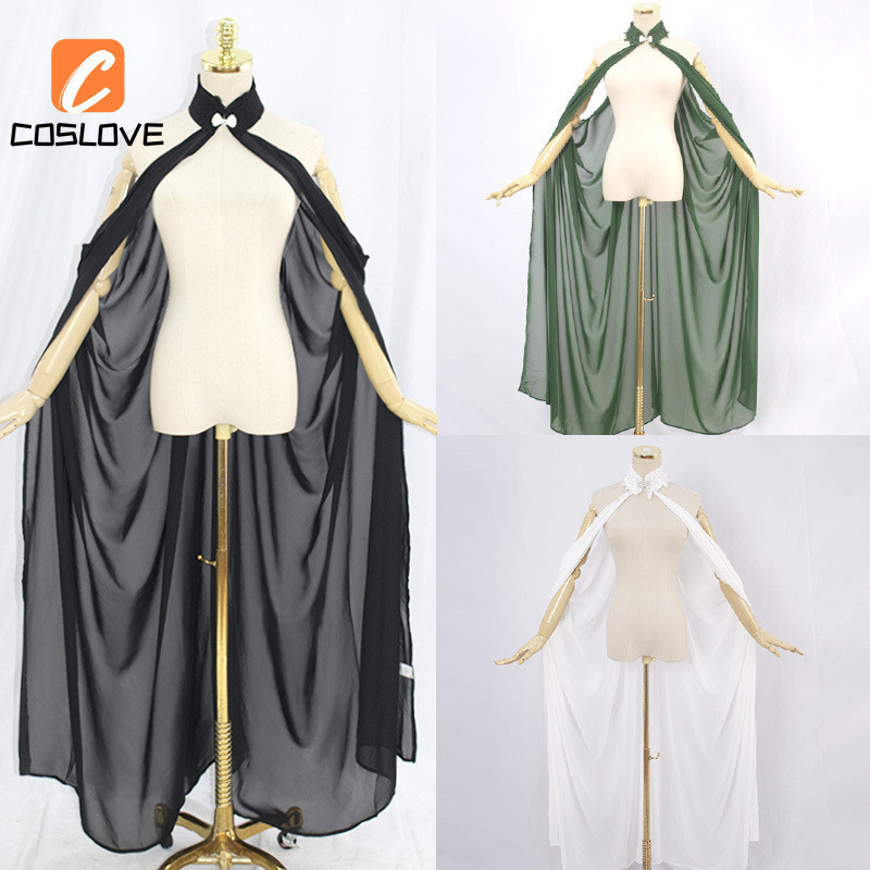 Classic Style Elf Cosplay Cape Women Medieval Fairy Shawl Cosplay ...