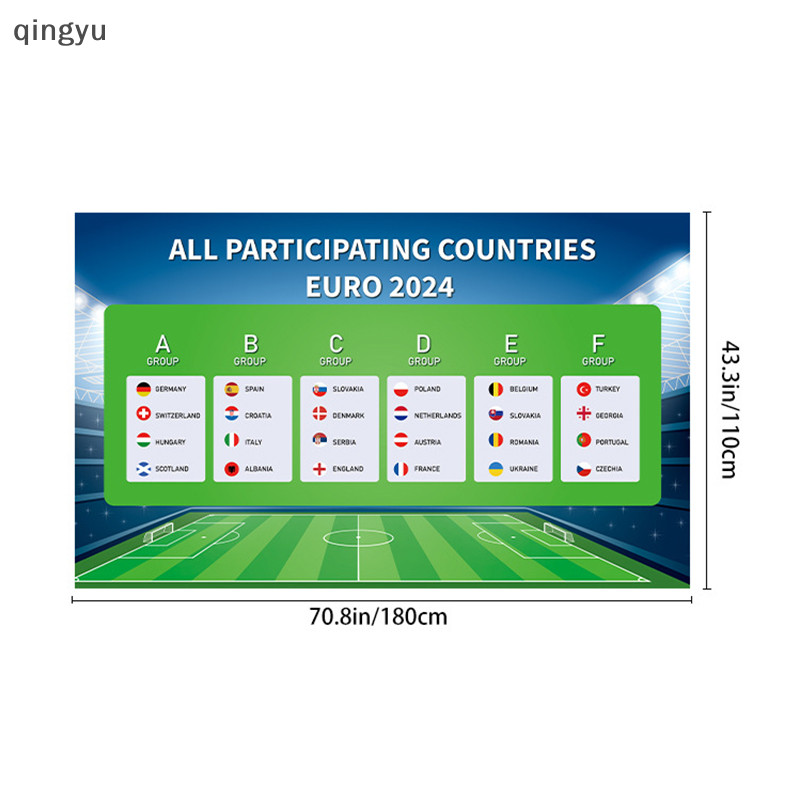 【QUSG】 2024 Euro Soccer Wall Chart Poster Germany Euro Soccer Wallchart Euro Tournament Wall ...