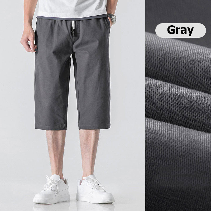 Korean 3/4 Pants Three Quarter Pants Men Handsome 3 Quarter Pants ...