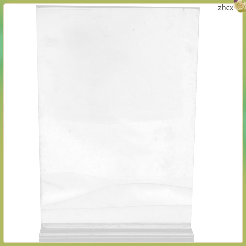 Display Shelf Acrylic Sign Rack Tabletop Stands Price Tag Showing Menu ...