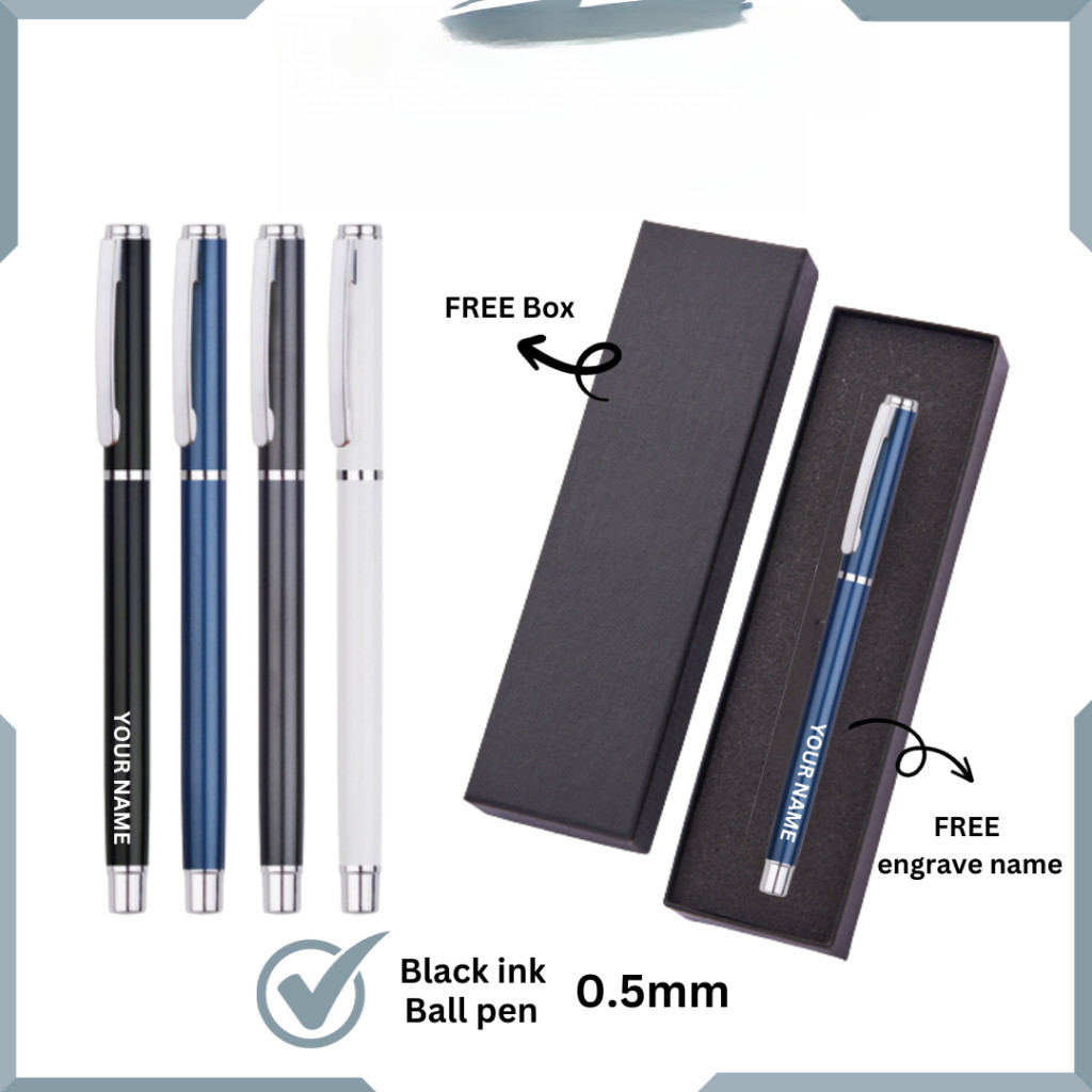 Custom engrave personalised metal pen custom engrave pen ballpoint ball ...