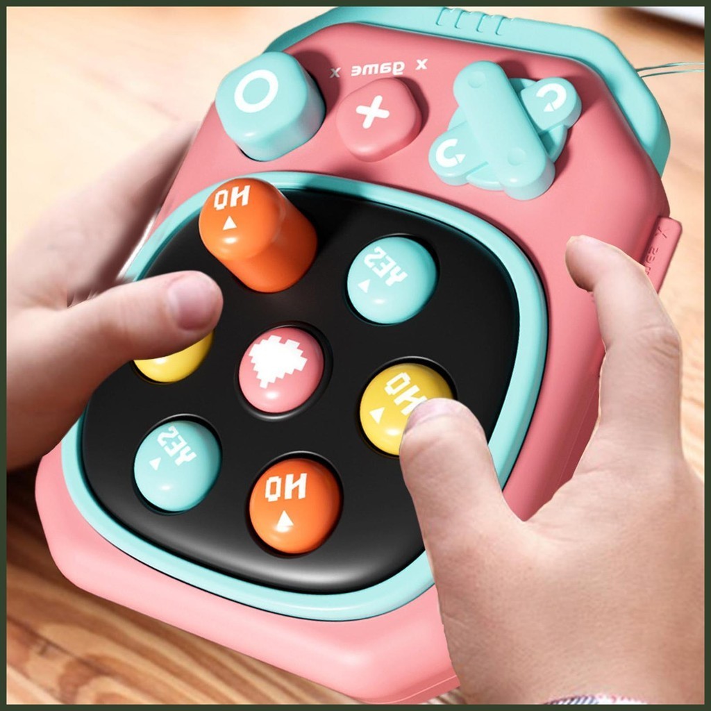 Fast Push Game Small Cartoon Quick Push Popping Game Console Interactive Fidget Toys Handheld ...