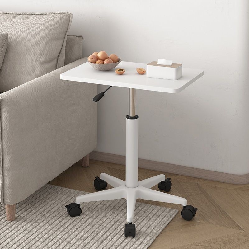 Rolling Desk Adjustable Height, Laptop Cart, Computer Desk with Wheels ...