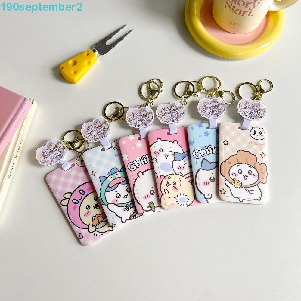 SEPTEMBERB Chiikawa Card Case, Retractable Buckle Credit ID Card ...