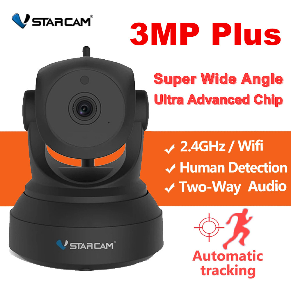 Vstarcam C24S Update 3MP IP Camera 2.4Ghz WiFi Baby Monitor Wireless ...