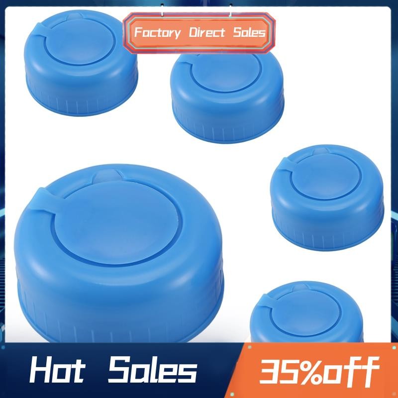 Water Jug Cap 5 Pack Plastic Water Bottle Cap Blue Gallon Drinking ...