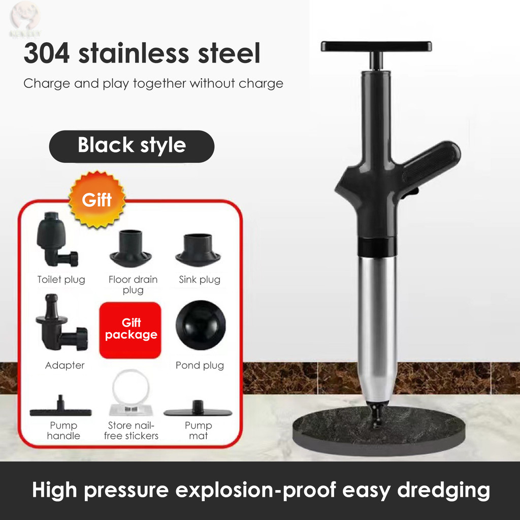 ANDES Toilet Plunger, Toilet Unblocker, High Pressure Plunger Kit with ...