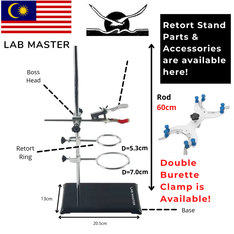 LAB MASTER/MAS Retort Stand Lab Parts & Accessories (Boss head, Clamp ...