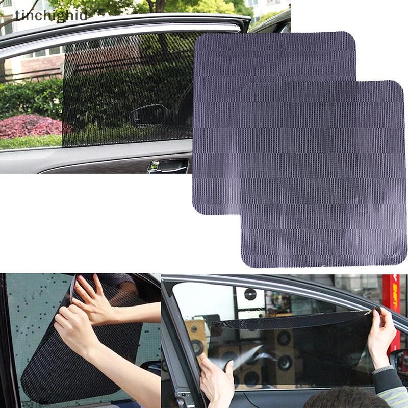 tinchighid 2Pcs Car side window mesh film windshield net sun shade ...