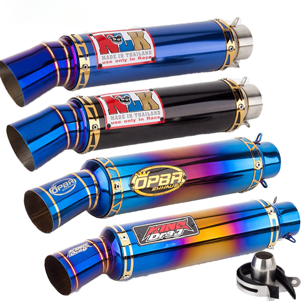 2Inches/51MM OPBR Motorcycle Modified Exhaust Muffler Pipe NLK Power ...