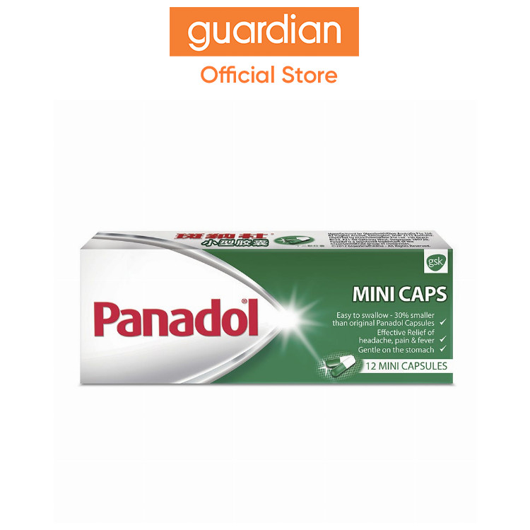 Panadol Mini Caps Paracetamol 500mg, 12 Capsules | Shopee Singapore