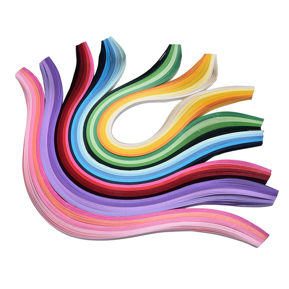 100 Stripes Quilling Origami Paper DIY Tool Hanmade Create Assorted ...