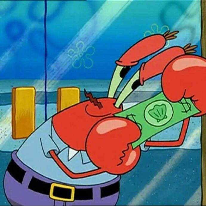 New Hot Selling Original Mr. Crab’s Little Money Pinch Ins SpongeBob ...