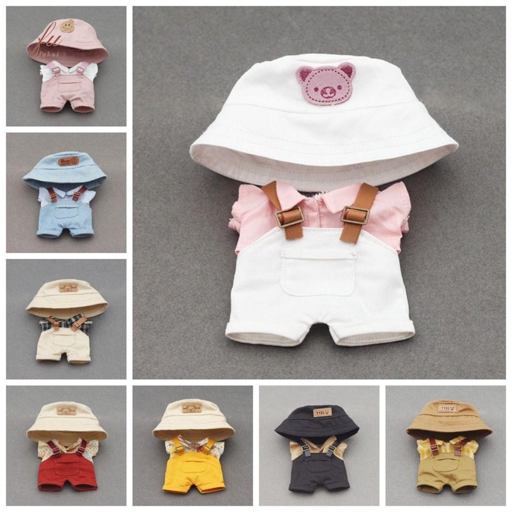 FUHUI 17cm Labubu Time Clothes, Stuffed Dolls Hat Labubu Doll's Clothes ...