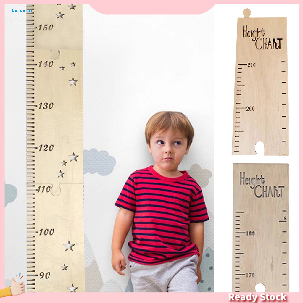 HOT Kids Height Ruler Accurate Children Growth Chart Wooden Kids Growth ...