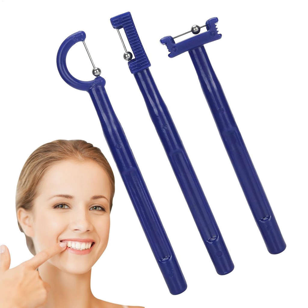 3-piece set tongue tip trainer mandibular tongue muscle trainer oral ...