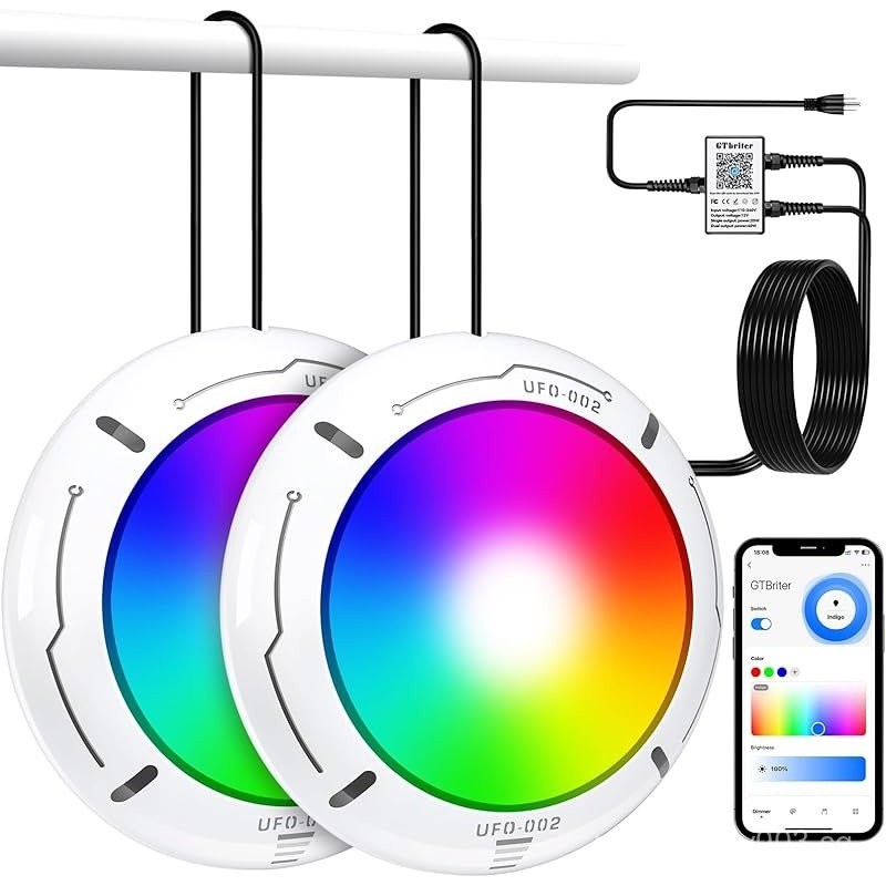 LED Pool Lights for Above Ground Pool with APP Control 20W RGB Pool ...