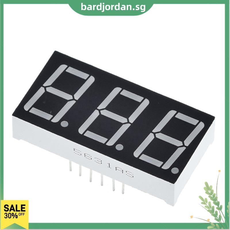 0.56 Inch LED Display 7 Segment 3 Bit Digit Tube Red Common Cathode Digital 0.56 Inch Led ...