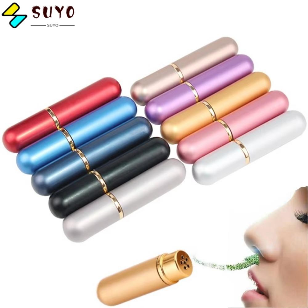 SUYO Aluminum Nasal Inhaler, Colored Replacement Aromatherapy Inhaler ...