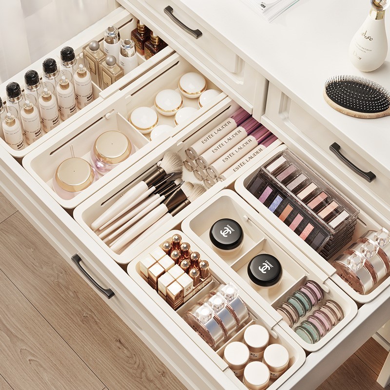 [48H Shipping] Expandable Drawer Makeup Organizer Box Built-in ...