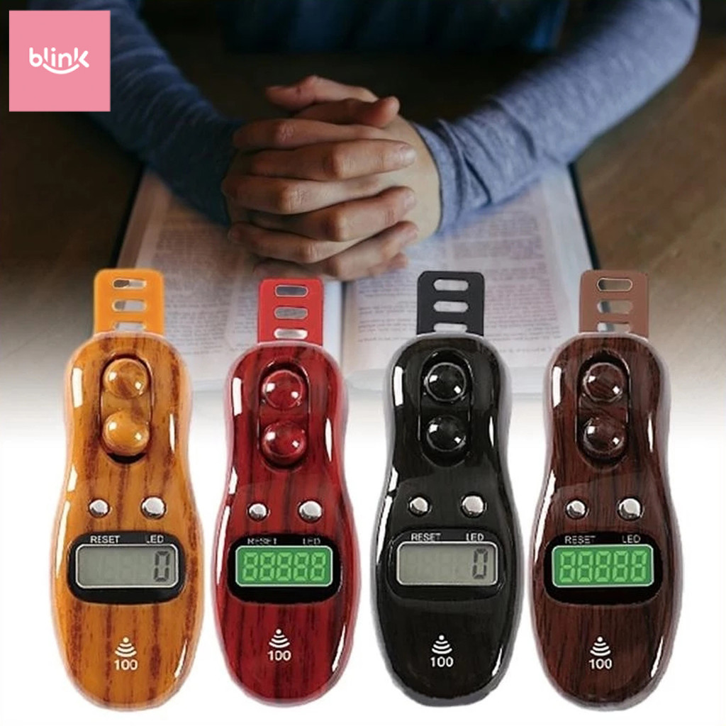 Electronic Zikir Tasbih LED Beep Ring Mini Beads Sound Finger Counter ...