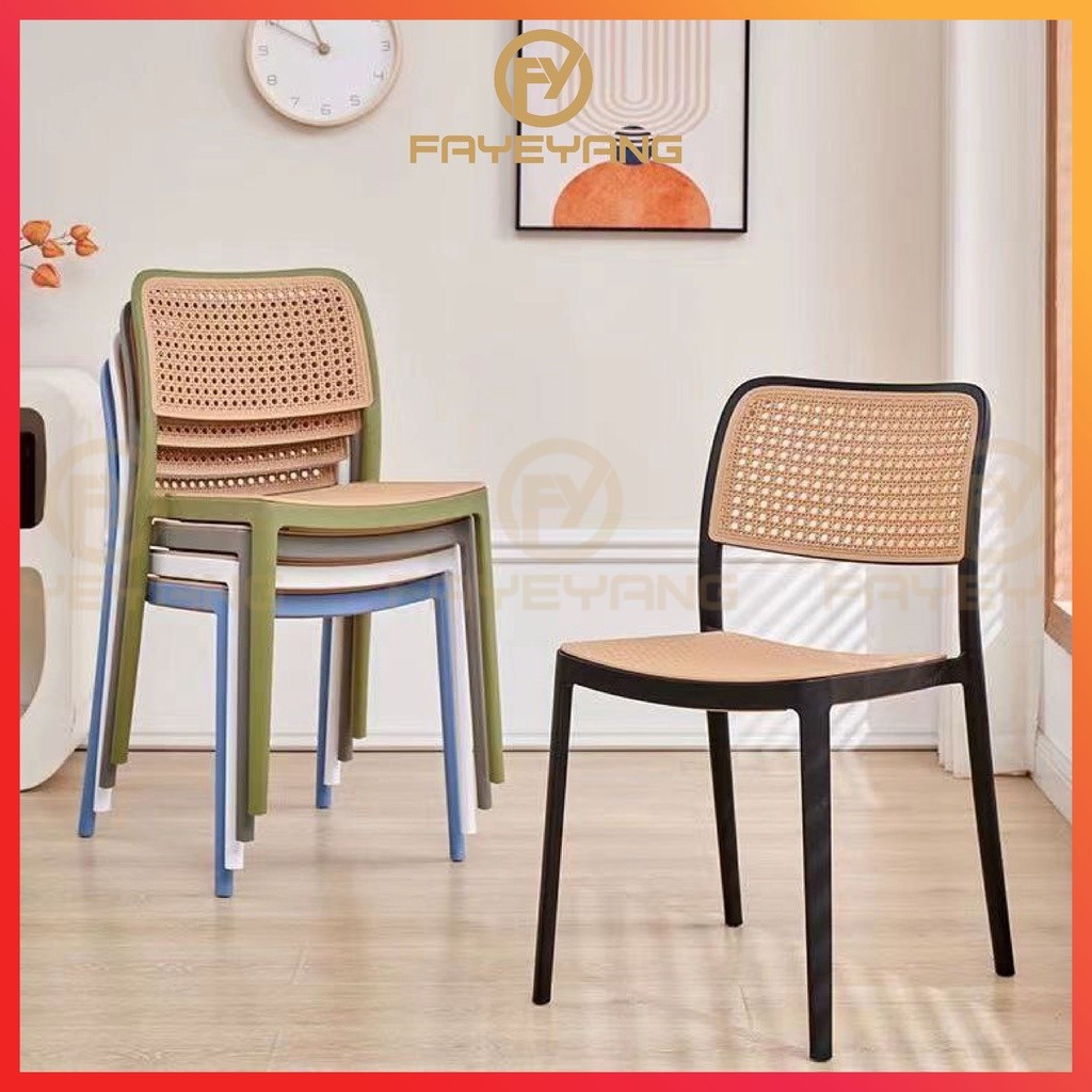 Fayeyang Rattan PP Chair Kerusi Rotan PP Minimalist Outdoor Chair ...
