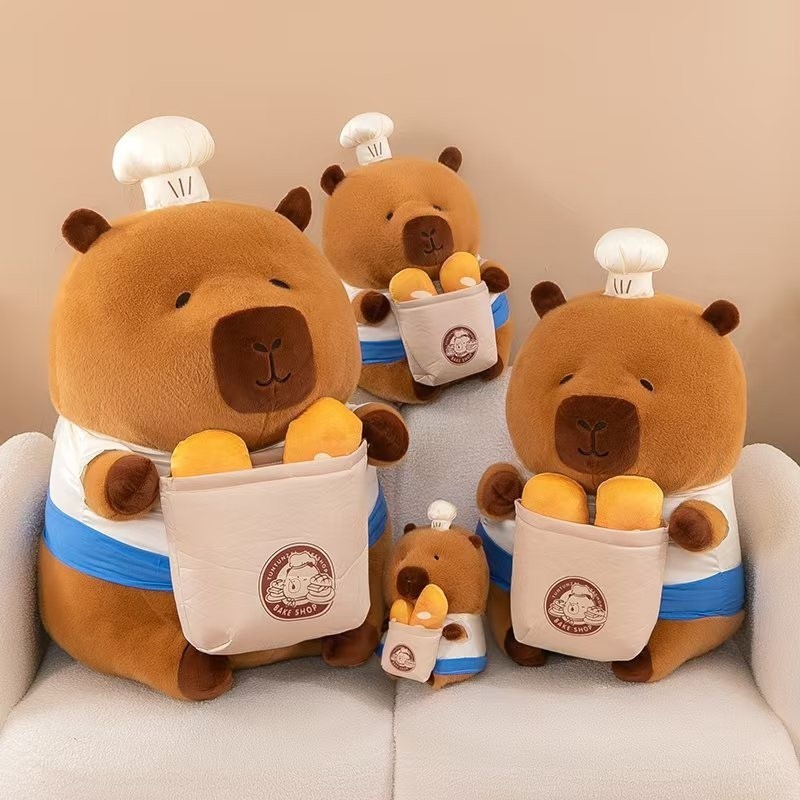 Funtoys Kapibara Baker Bread Capybara Doll Doll Cute Plush Toy | Shopee Singapore