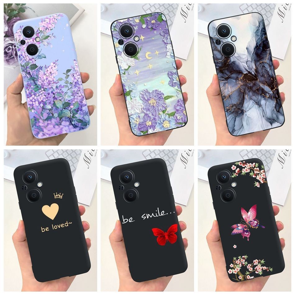 OPPO Reno7 Z 5G / Reno8 Z 5G Beautiful Flower Butterfly Pattern Phone ...
