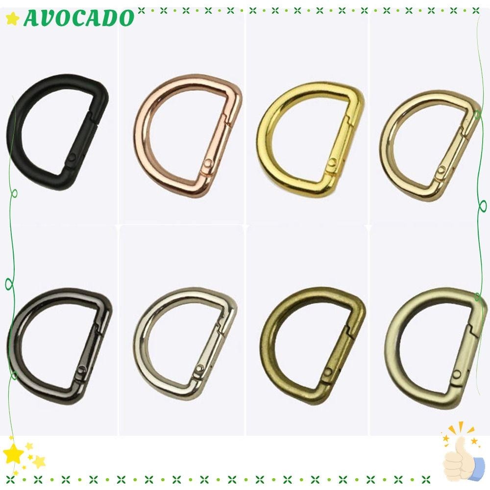 AVOCAYY 2pcs Plated Gate Buckle, Zinc Alloy Multicolors Spring D Ring ...
