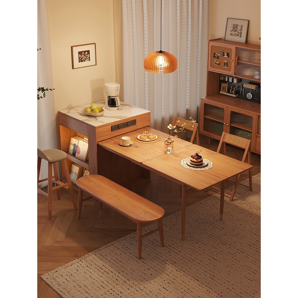 [Showroom display sample] Slate Mid Island Table Folding Dining Table ...