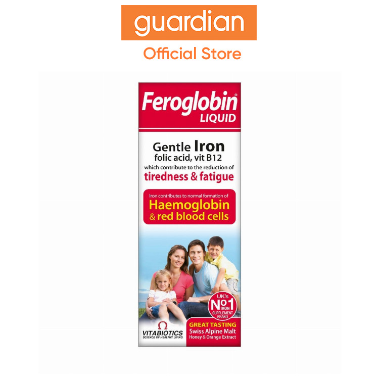 Vitabiotics Feroglobin Liquid Iron Supplement, 200ml | Shopee Singapore