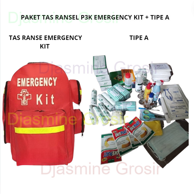 Concentrated First Aid Emergency Backpack KIT Complete isi First Aid ...