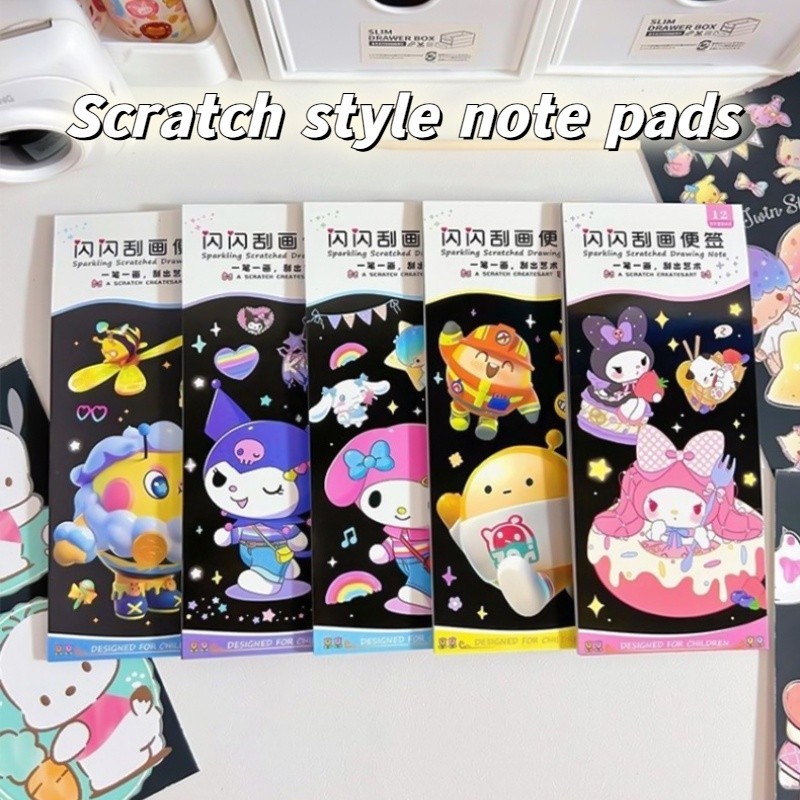 Flash Scratch Painting Note Drawing Colourful Scratching Art Book ...