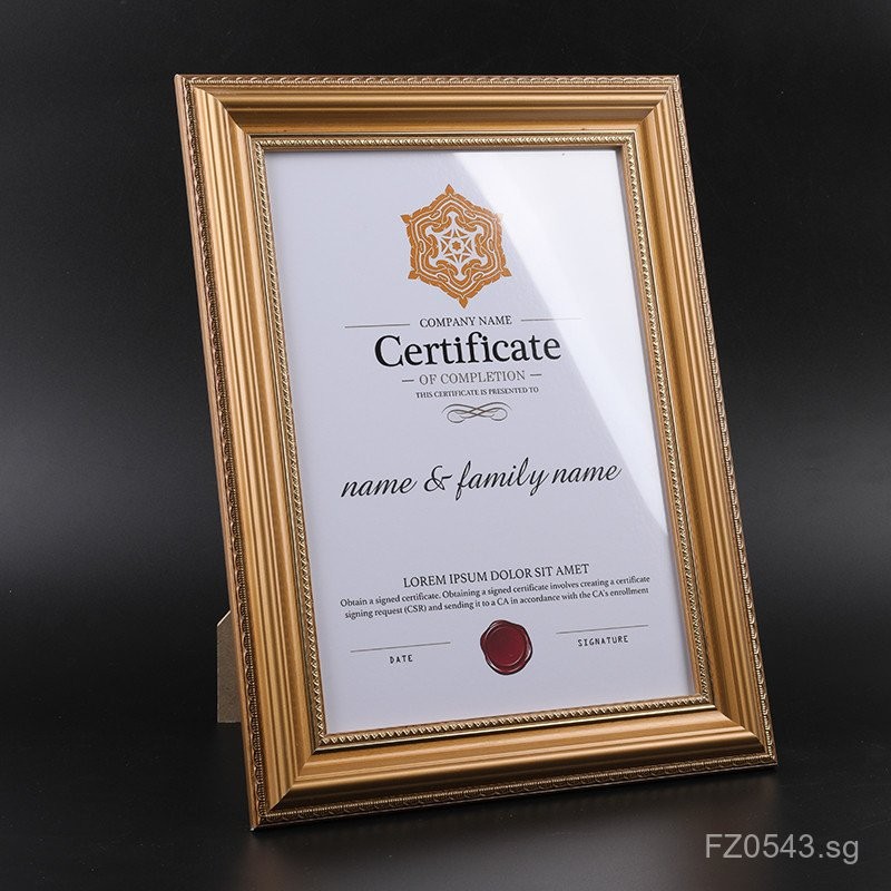 B5Business License A3Photo Frame Certificate Graduation Award Frame ...