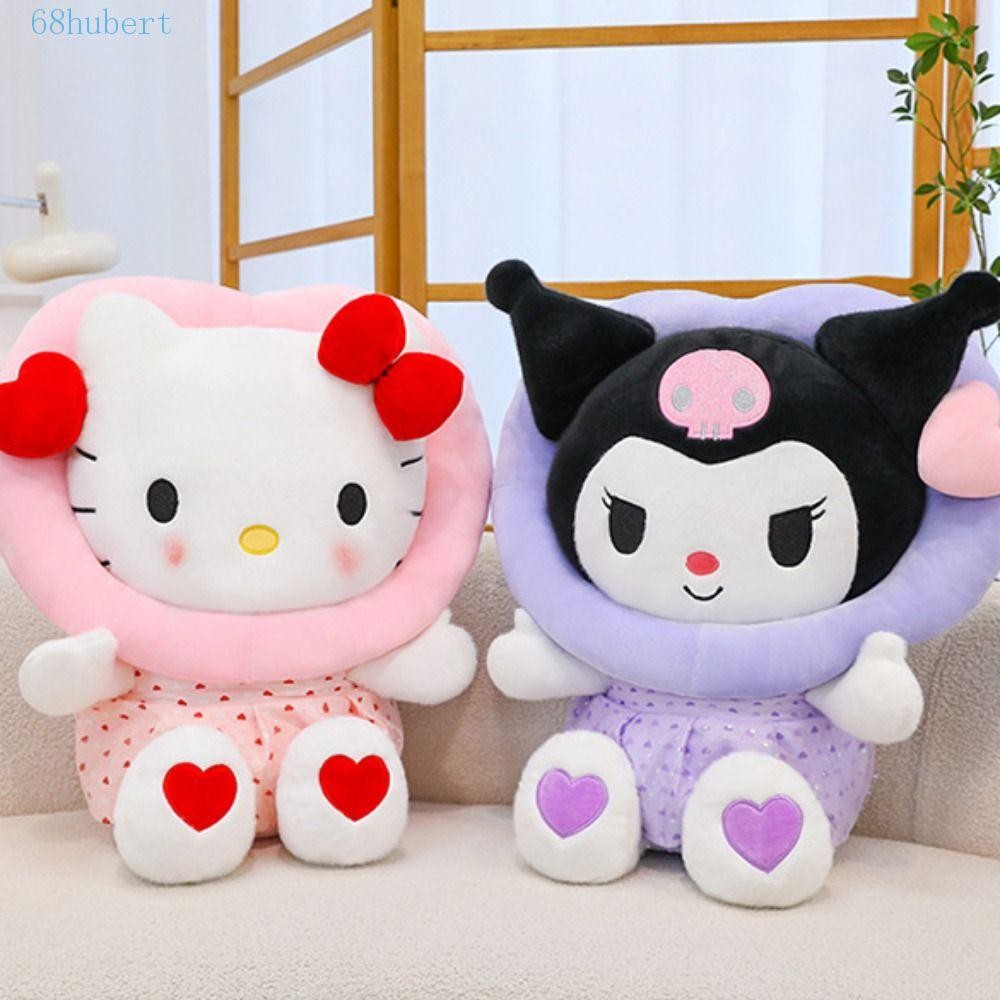 HUBERT KT Cat Plush Doll, Stuffed Cartoon Kuromi Plush Doll, Cute Soft ...