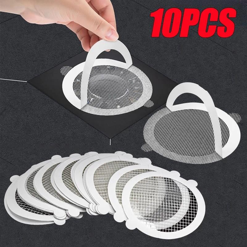 5/10PCS Disposable Floor Drain Sticker Shower Drain Hair Catcher Cover ...